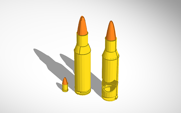 3D design 50 Bmg bullet bottle opener - Tinkercad