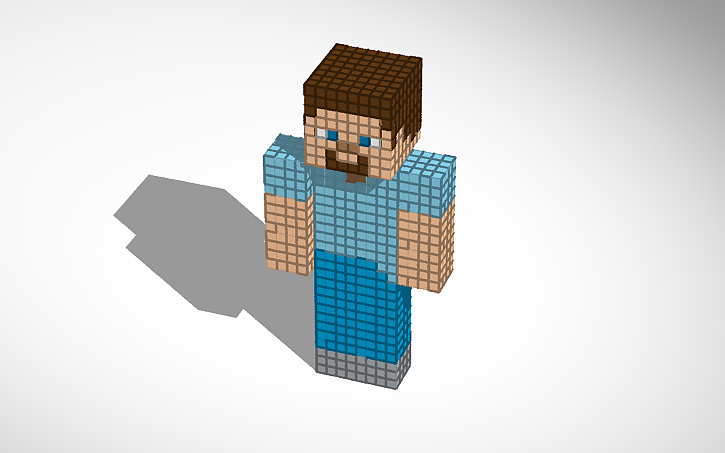 3D design Minecraft: Steve - Tinkercad