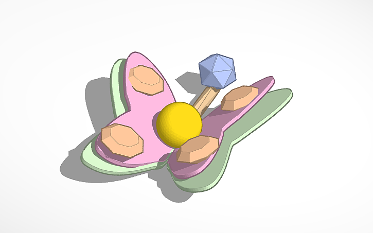 3D design Butterfly | Tinkercad