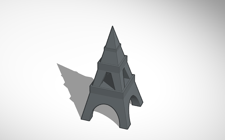 3D design Eiffel Tower | Tinkercad