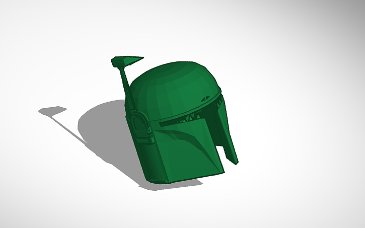 3D design Boba fett's helmet - Tinkercad