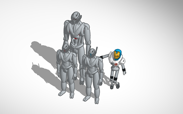 3D design Ultron Mark 1 -2 and sentry/sentinel - Tinkercad