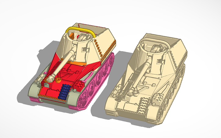 3D design Marder III - Tinkercad