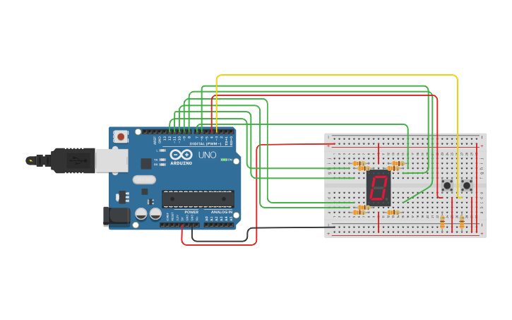 Circuit design examen parte 2 | Tinkercad