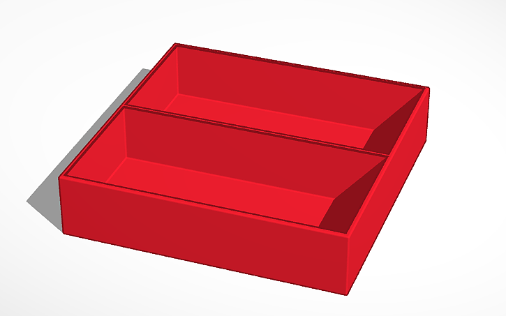 3D design Double Bin Max Size - Tinkercad