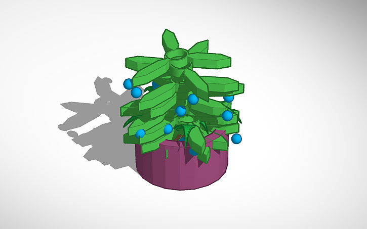 3D design Blueberry Bush - Tinkercad