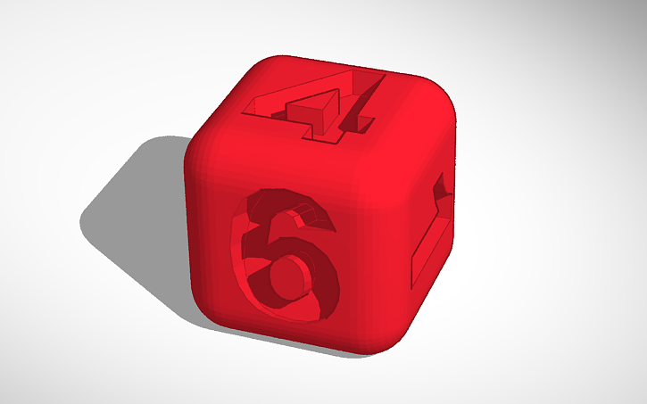 3D design dice | Tinkercad