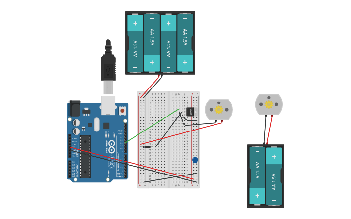 Circuit Design Single Direction Dc Motor Tinkercad