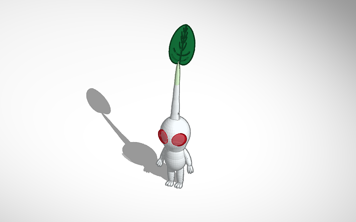 3D design White Pikmin - Tinkercad