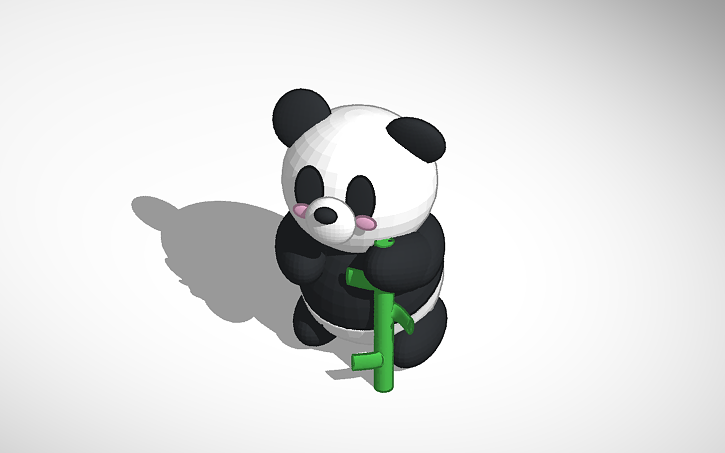 3D design Panda - Tinkercad