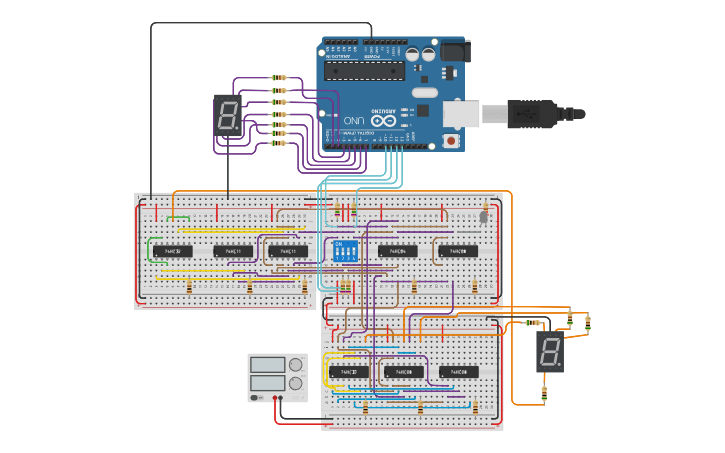 Circuit design Tinaco - Tinkercad