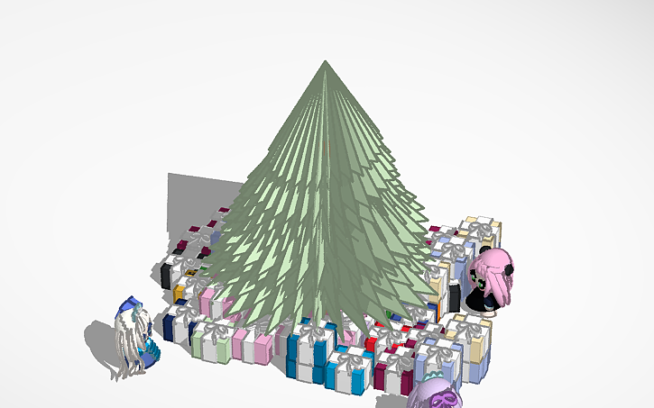 3D design MERRY CHRISTMAS - Tinkercad