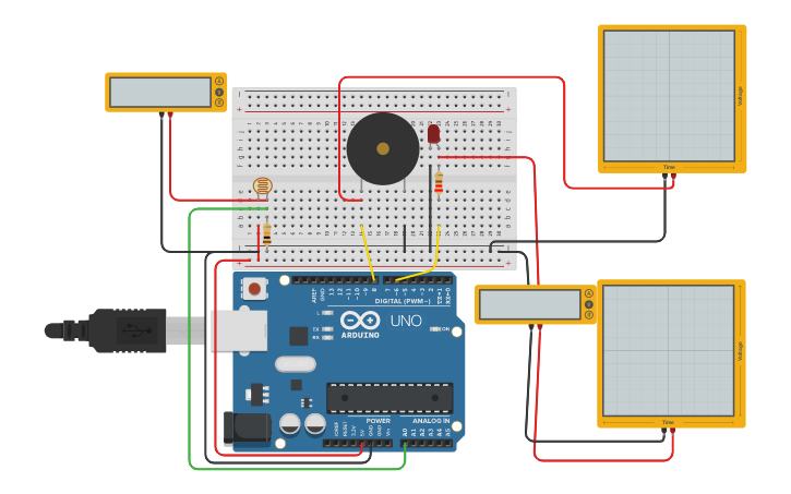 Circuit design Vuksanic Light Theremin | Tinkercad