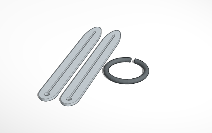 3D design Collar Sticks - Tinkercad