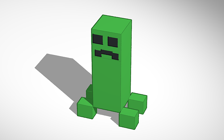 3D design CREEPER!!!!! | Tinkercad
