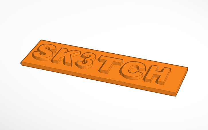 3D design Sk3tch | Tinkercad