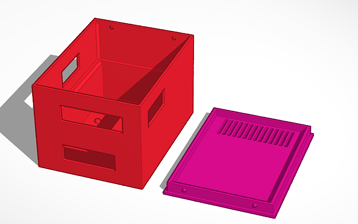 3D design LEDs Box - Tinkercad