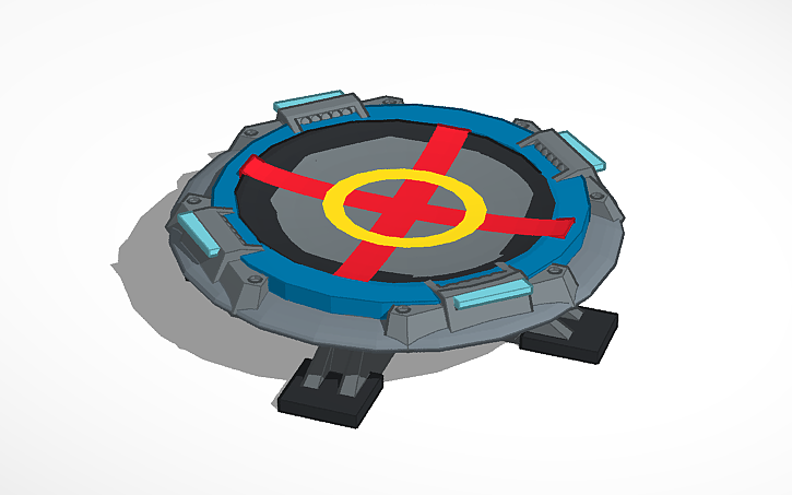3D design Beyblade arena - Tinkercad