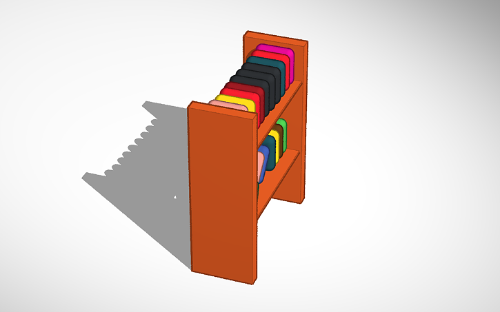 3D design Bookshelf0001 | Tinkercad
