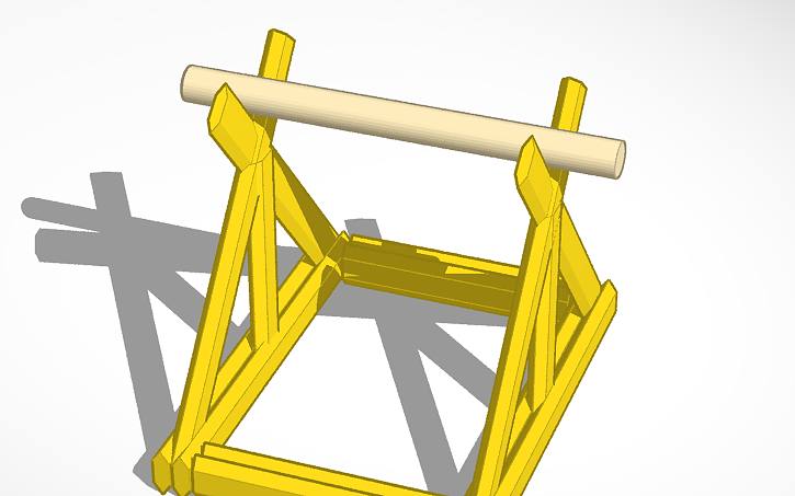 3D design Trebuchet - Tinkercad