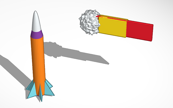 3D design Copy of Rocket - Tinkercad