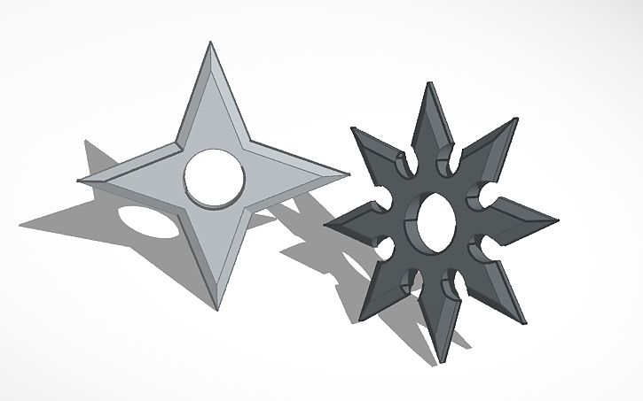 3D design NINJA STAR - Tinkercad