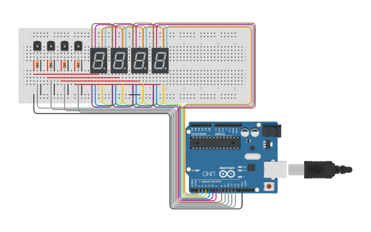 Circuit design TDM - Tinkercad