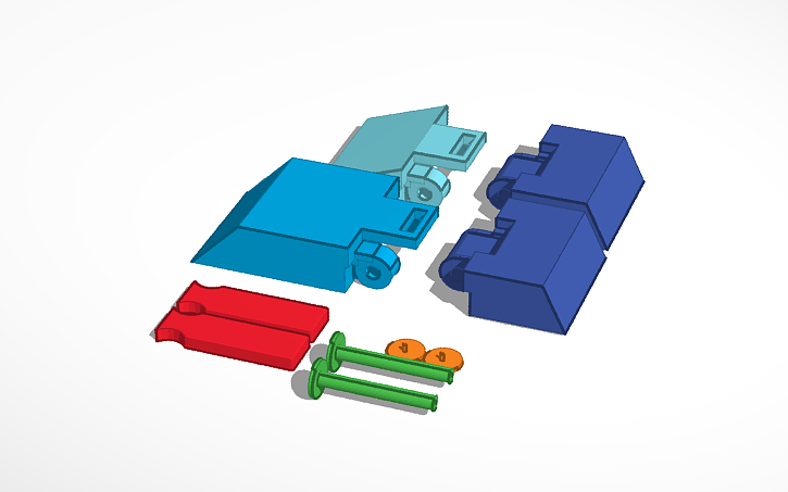 3D design Locking hinge - Tinkercad