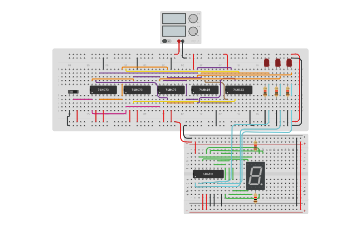 Circuit design Projeto E208 - L12 Lara, Leandro e Luiz | Tinkercad