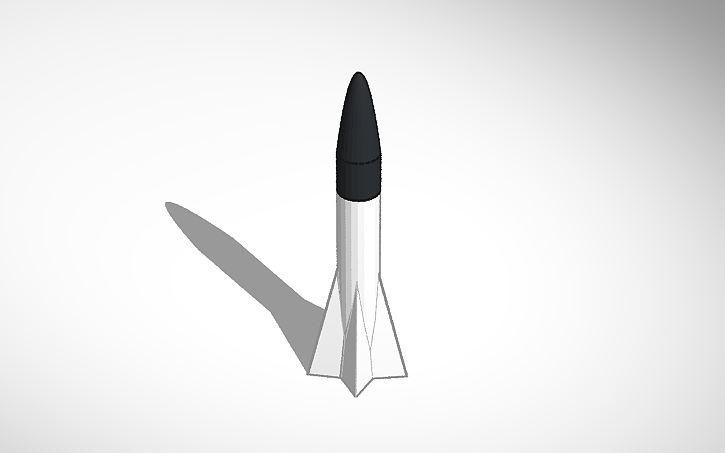 3D design RAKETE - Tinkercad
