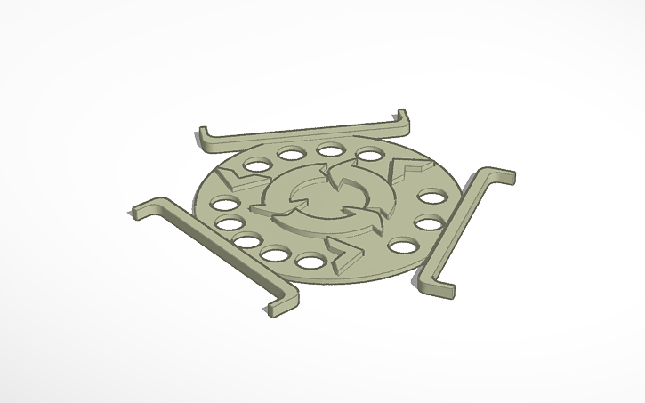 3D design Gemme Support - Tinkercad