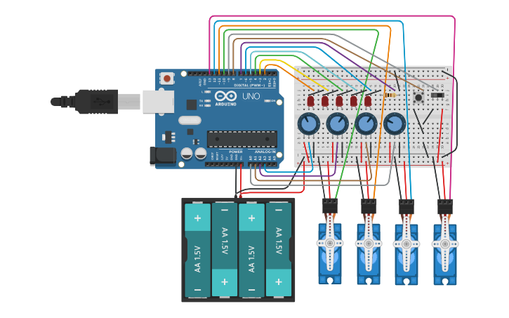 Circuit Design Copy Of Robótica 30 Inicial Tinkercad