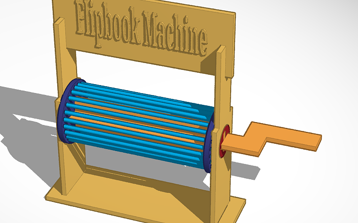 3D design Flipbook Machine - Tinkercad