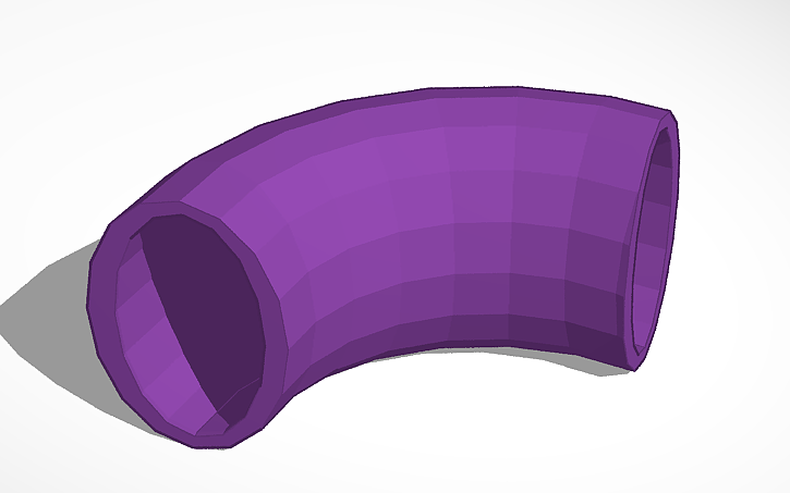 3D design Pipe Elbow - Tinkercad
