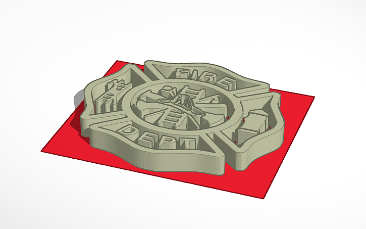 3D design Copy of FIRE DEPT - Tinkercad