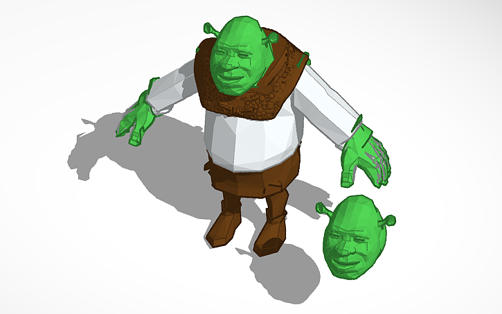 3D design shrek - Tinkercad