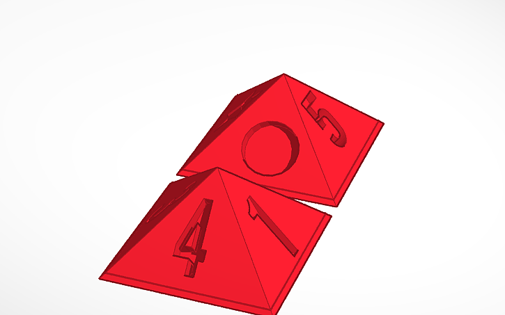 3D design ludo terning - Tinkercad