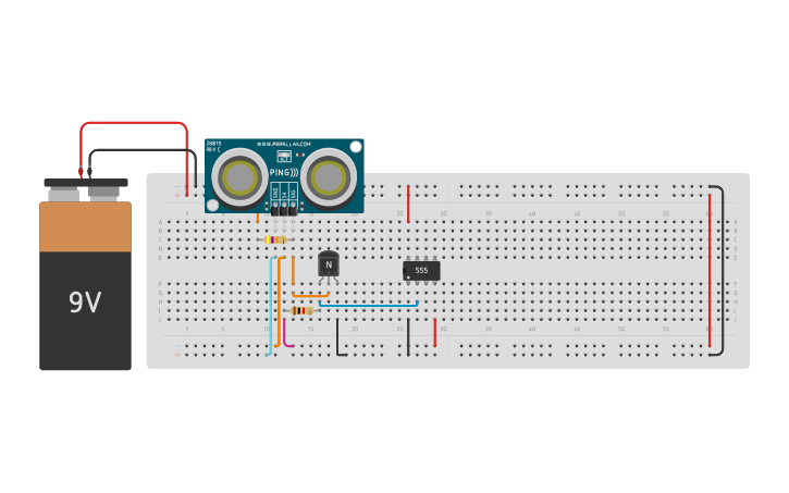 Circuit design clap Switch - Tinkercad