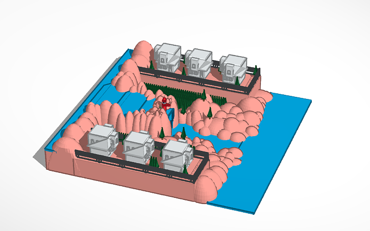 3D design Waterfall - Tinkercad