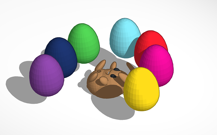 3D design bunnys splash in to Easter | Tinkercad