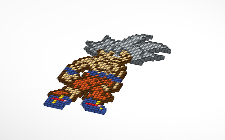 3D design Goku - Tinkercad