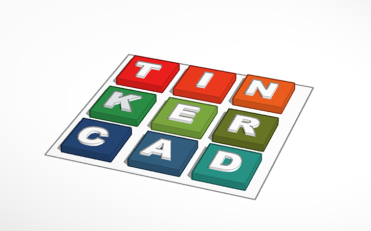 3D design TINKERCAD LOGO - Tinkercad