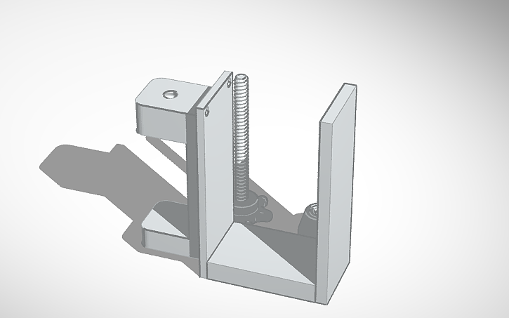 3D design Headset clamp for desk with screw - Tinkercad