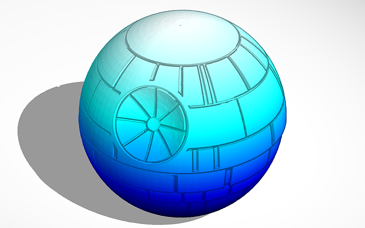 3D design star wars gradient death star - Tinkercad