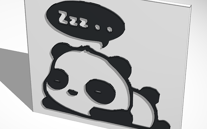 3D design PANDA... - Tinkercad