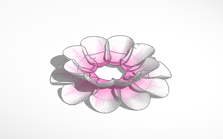3D design flower - Tinkercad