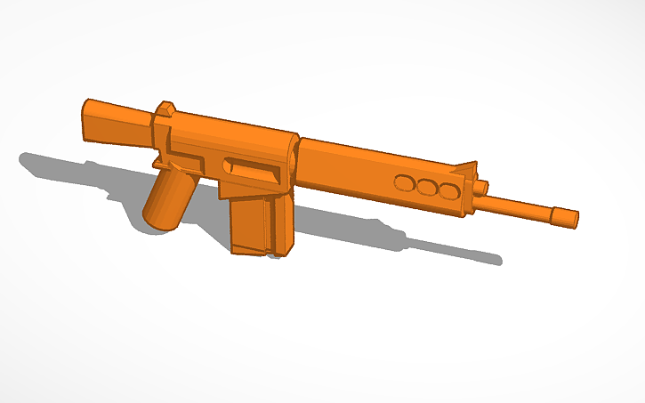 3D design FN FAL - Tinkercad