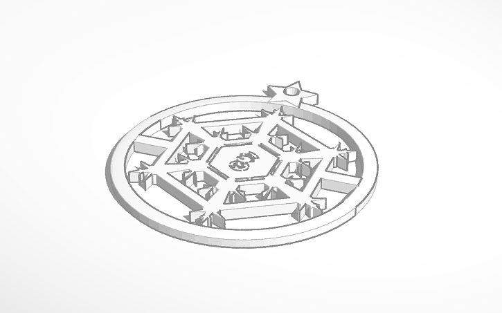 3D design Snowflake ornament - Tinkercad