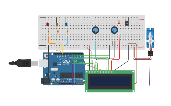 Circuit design Tarea 2P - Tinkercad