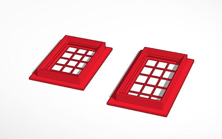3D design 88x44 quarter round trim compact window - Tinkercad